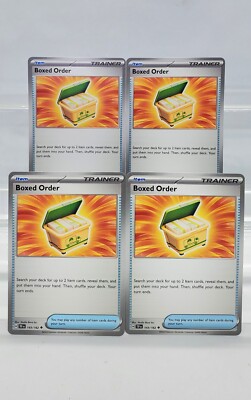 Pokemon TCG Boxed Order 143/162 SV05: Temporal Forces - 4 Cards Playset ...
