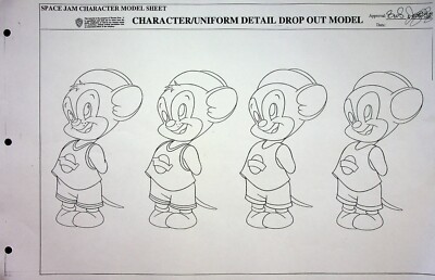 SPACE JAM Character Model Sheet Production Copy 11" x 18" WB #KT | eBay