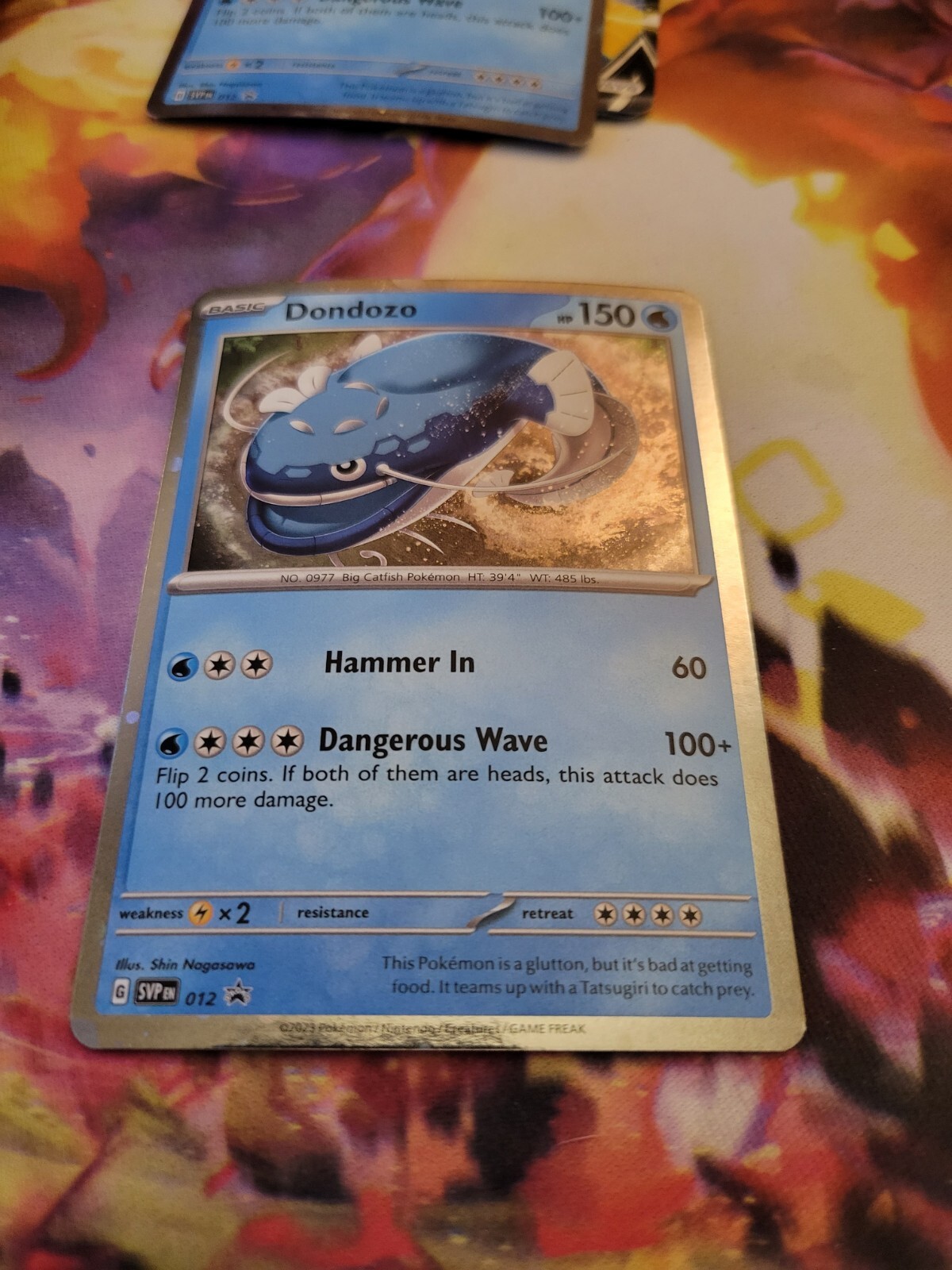 Dondozo 012 Scarlet & Violet Cosmic Holo Black Star Promo NM Pokemon ...