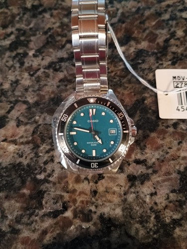 Casio MDV-10D-2A1V Blue Dial Dive Watch. | eBay