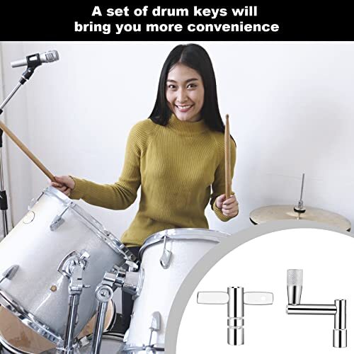 Standard Drum Keys with a Continuous Motion Speed Drum Key, Steel - 3 ...