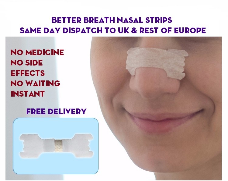 Nose Strips - For Breathing better - Snoring and Athlete Aid | eBay UK
