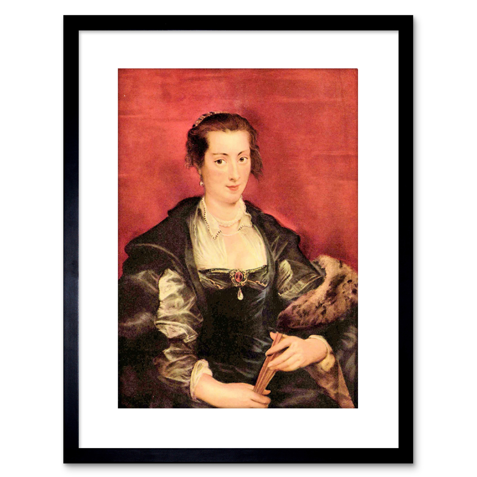 Painting Rubens Portrait Isabella Brant Framed Picture Art Print 9x7 ...