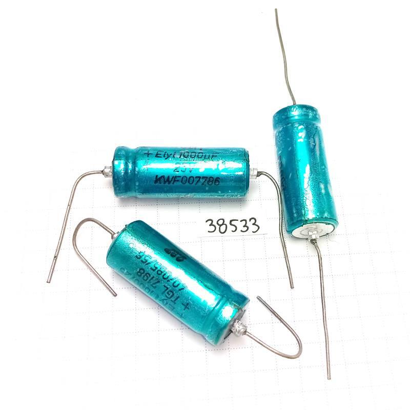 Capacitor 1000uF 25V 12x31 Frolyt TGL-7198 Axial Electrolytic Vintage ...