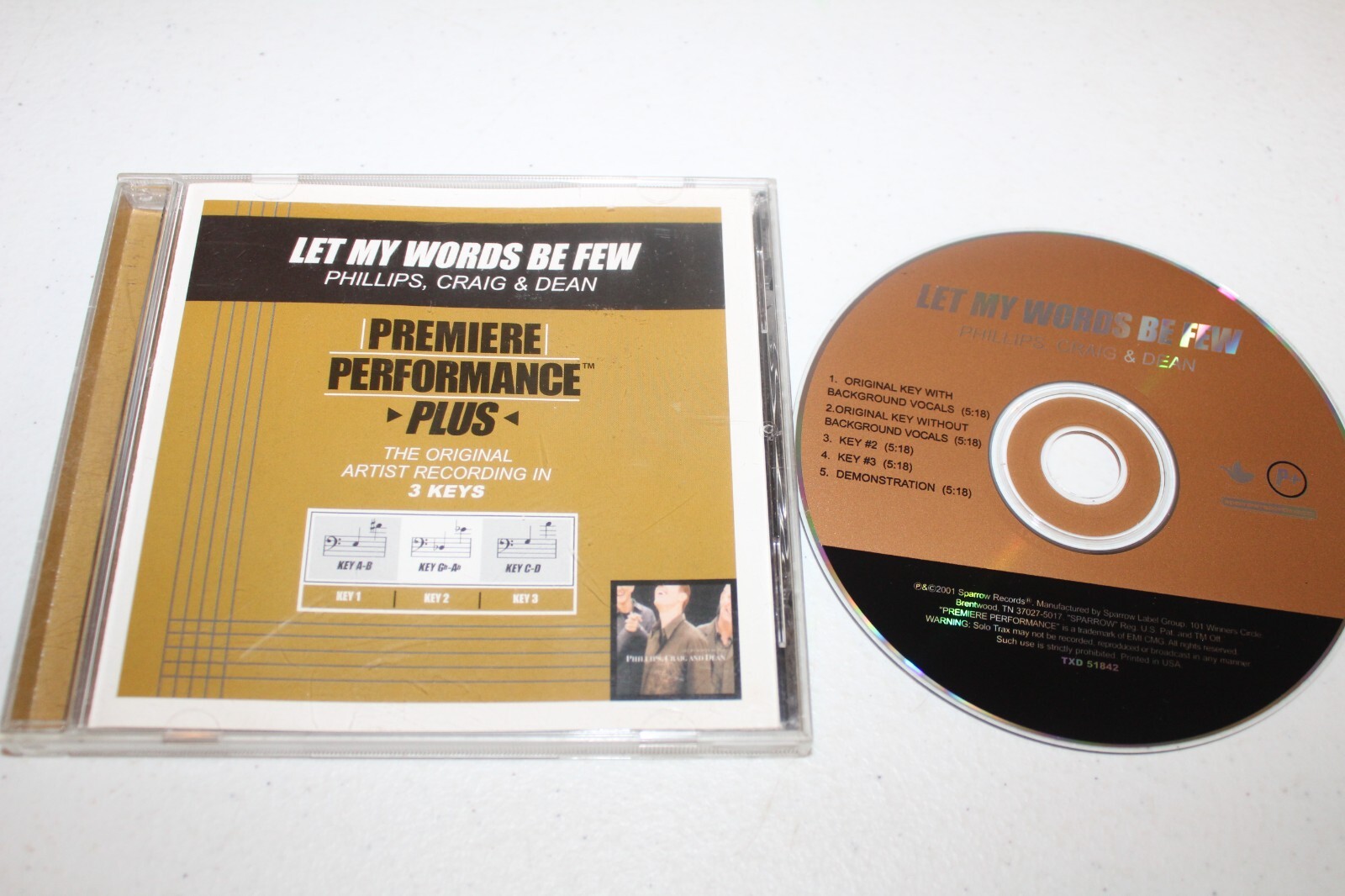 Phillips, Craig & Dean - Let My Words Be Few (CD 2001) Premiere ...