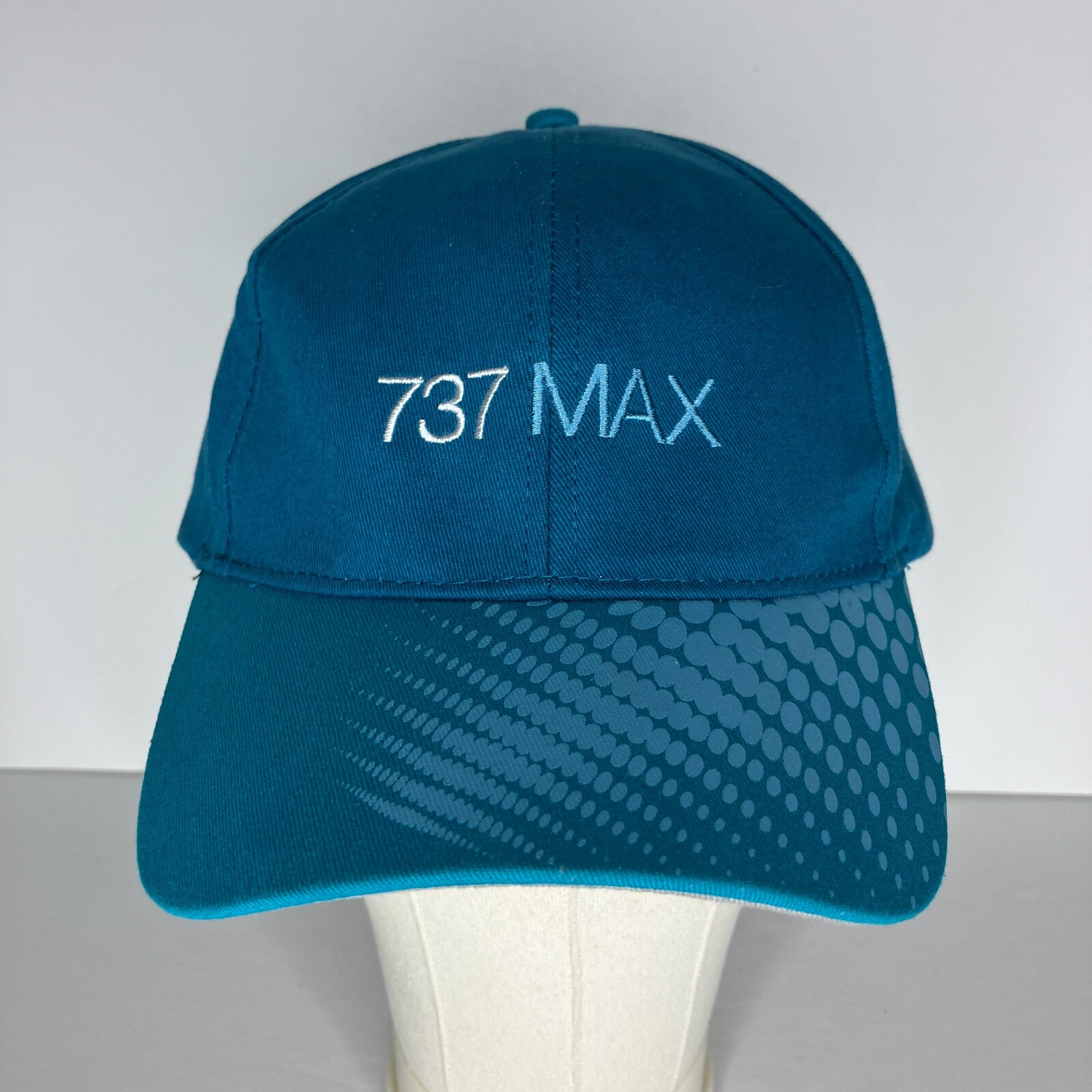 737 Max Boeing Teal Adjustable Hat - Gem