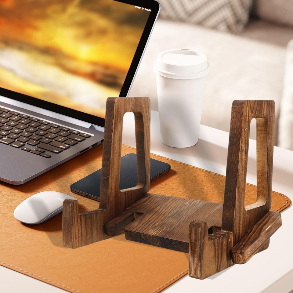 Record Display Stand Easel Stable Multipurpose Decorative Wooden Plate ...