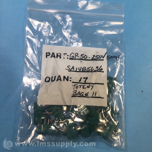 Daito GP50 Bag of 17 250V Fuses, 5A USIP | eBay