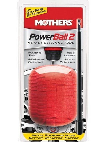 Mothers Powerball 2 Metal Polishing Tool Drill-Powered Ease of Use ...