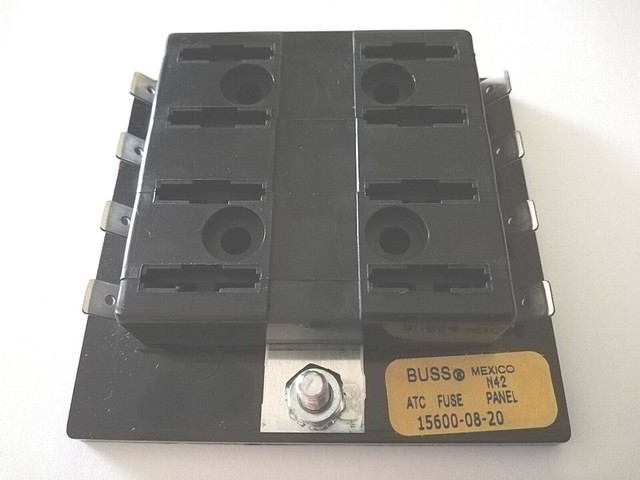 Long Base 8 Positions Cooper Bussmann 15600-08-21 ATC Fuse Panel ...