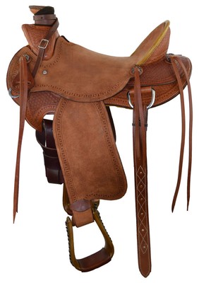 Wade Horse Saddle Western Ranch Roping Tree A Fork Work Leather 12-18 ...