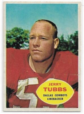 JERRY TUBBS 1960 Topps Football card #38 Dallas Cowboys VG+ | eBay