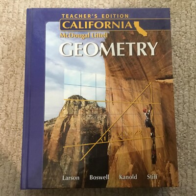 HOLT MCDOUGAL LARSON GEOMETRY CALIFORNIA: TEACHER'S Mcdougal Littel ...