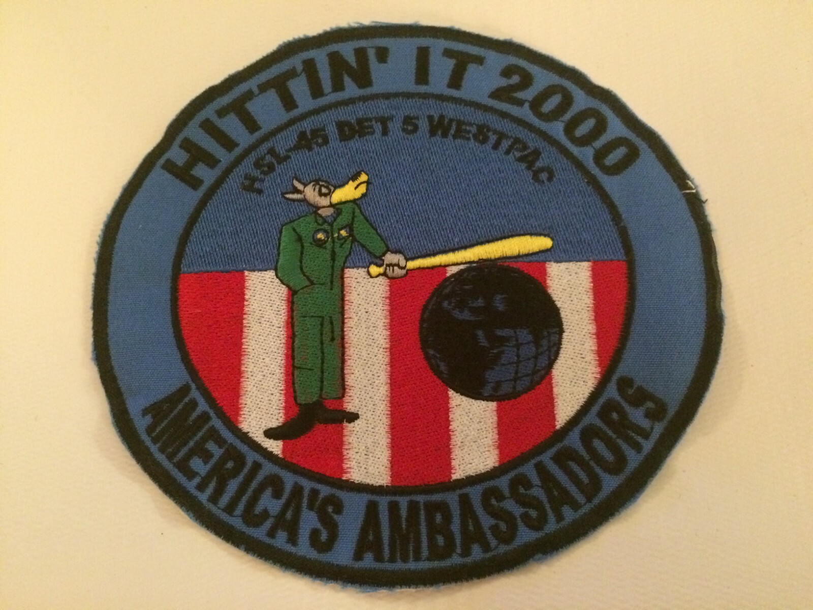 US Navy HSL-45 Wolfpack DET 5 America's Ambassadors WESTPAC 2000 Patch ...
