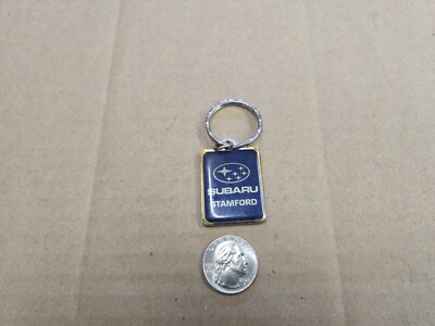 Subaru of Stamford Connecticut CT Vintage Car Dealership Keychain Key ...