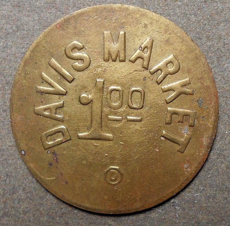 C779 Ingle Token: (Quincy IL), Davis Market, 1.00 1.00 In Trade, Ingle ...