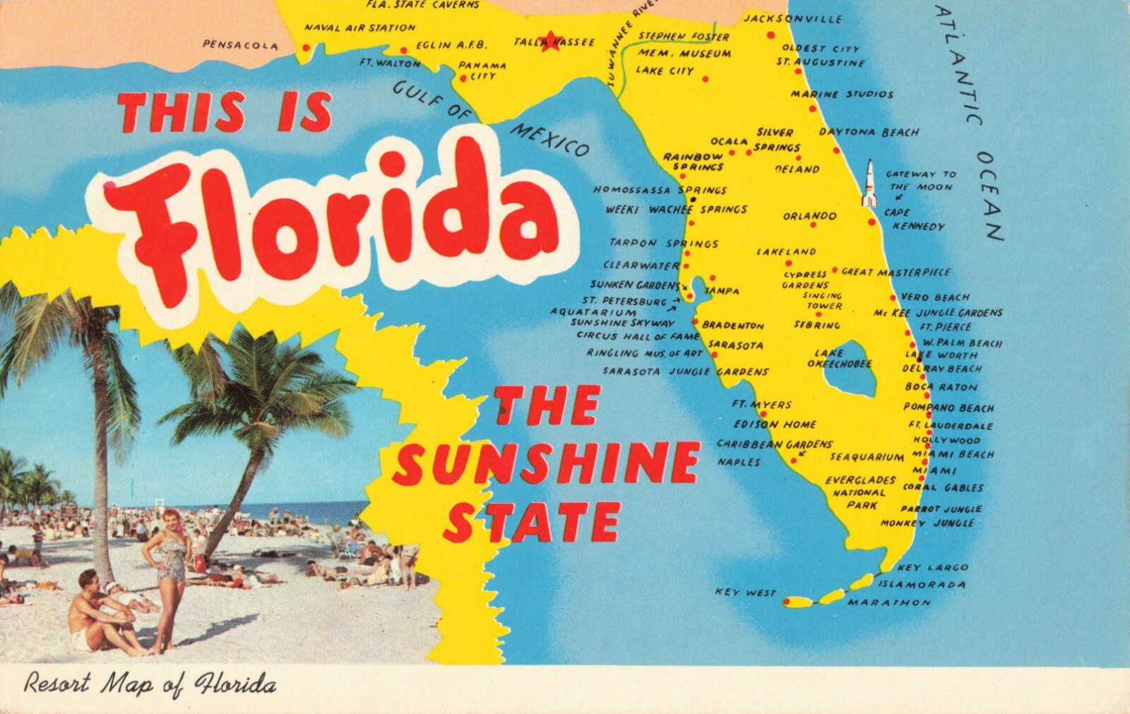 Postcard Sunshine State Florida | eBay