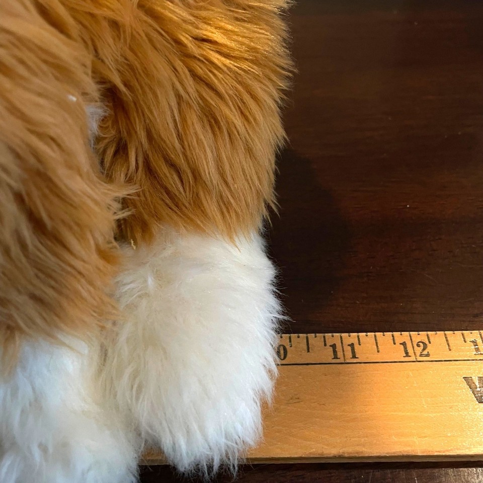 Barking Sensored Plush Saint Bernard Dog Stuffed Animal Toy Realistic Design Sof | eBay