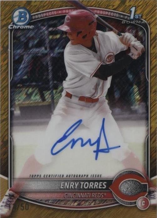 2025 Bowman Chrome - Prospect Autographs Enry Torres, Enry Torres #CPA ...