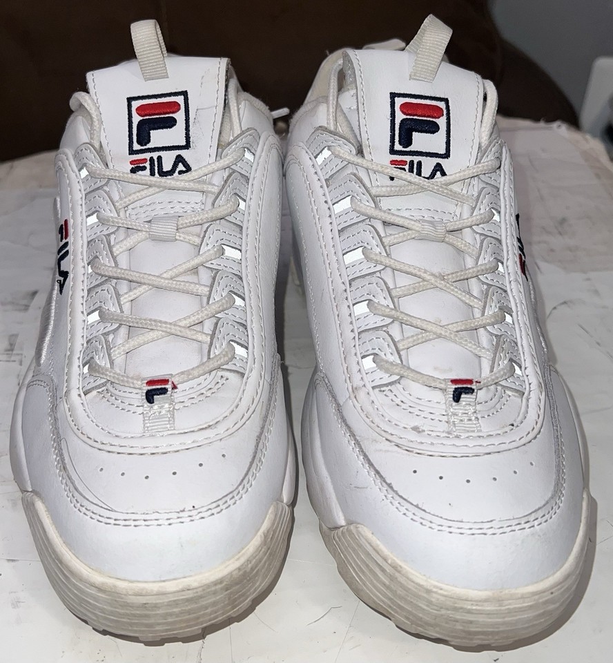 FILA Disruptor II Premium Women's Sneakers White/FILA Navy/FILA Red ...