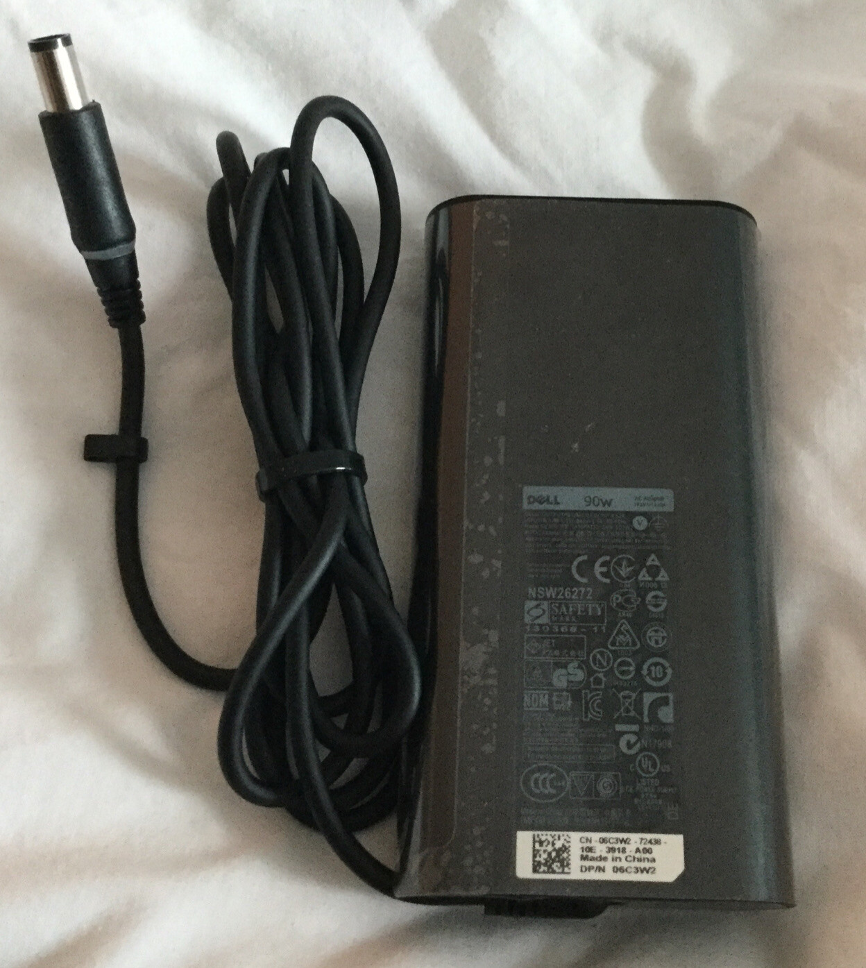 Dell 6C3W2 90W 19.5V Slim AC Adapter Charger - Black for sale online | eBay