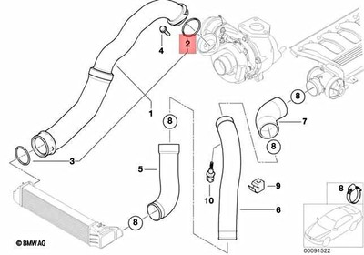 Genuine BMW X3 E46 E60 E61 E83 E87 E90 E91 118d Pre-Formed Seal ...