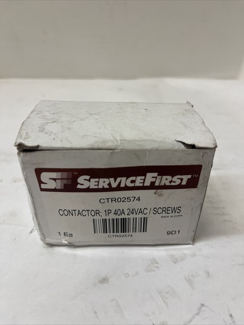 Service First CTR02574 Contactor 1 Pole 40a 24 VAC for sale online | eBay