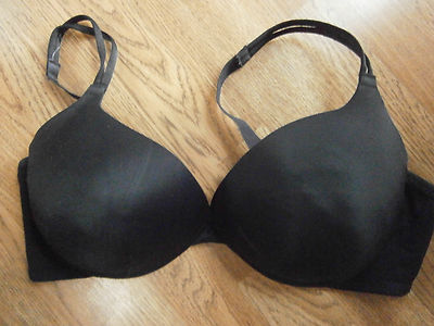 NWOT Women's Size 42 D Enchanted Black Padded Bra Nylon Spandex 42D Bra ...