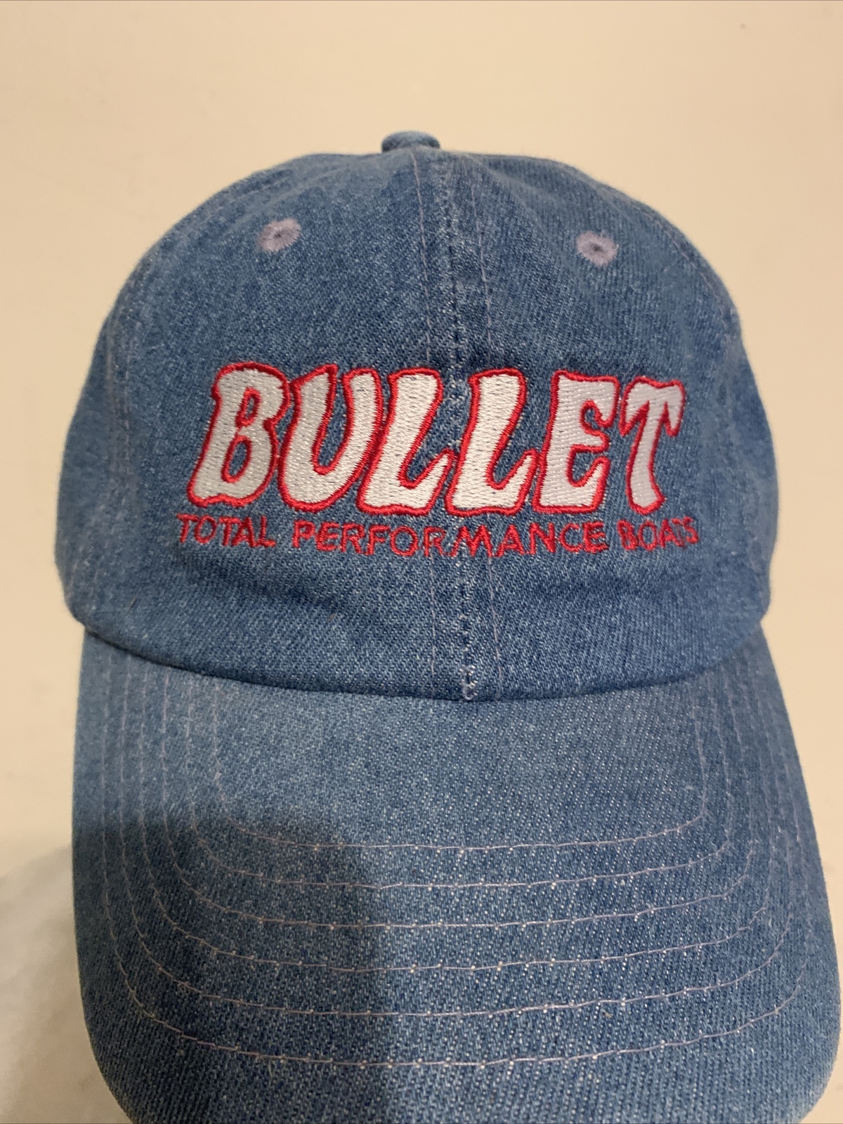 VINTAGE RARE BULLET TOTAL PERFORMANCE BOATS BLUE DENI… - Gem