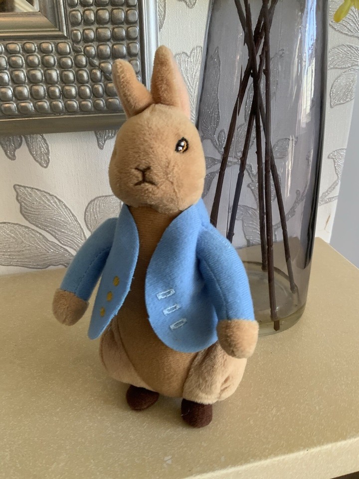 Peter Rabbit Beatrix potter branded teddy Soft toy Plush 7” inch | eBay