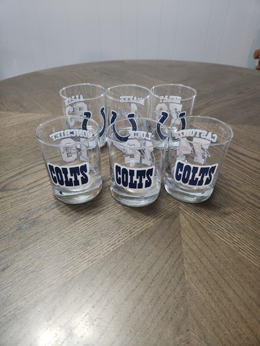(6) Indianapolis Colts 14 Ounce Team Logo Executive Style Drinking ...
