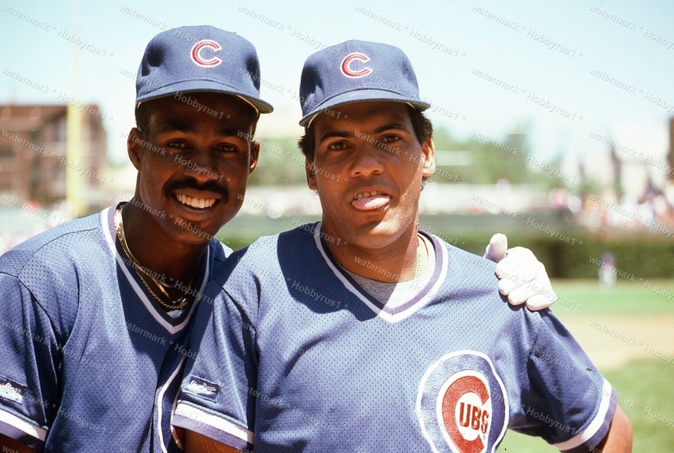 Manny Trillo & Shawn Dunston CUBS 1987 MLB Baseball Original 35mm Photo ...