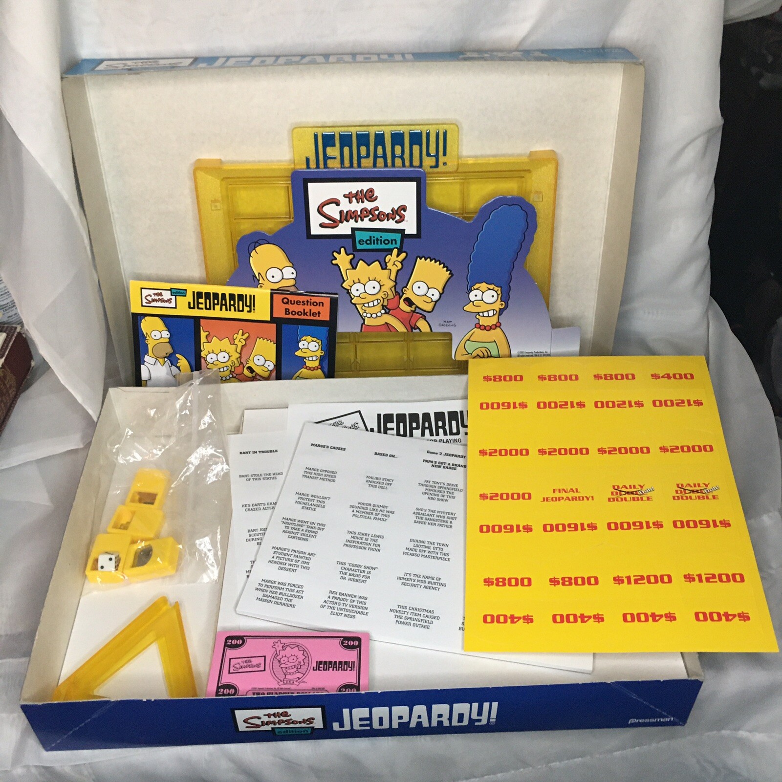 The Simpsons Edition Jeopardy! Board Game by Pressman 2003 | eBay