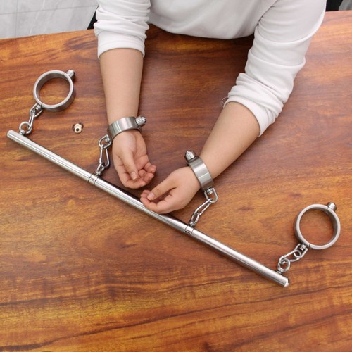 Heavy Duty Open Leg Spreader Bar Hand Ankle Cuffs Locking BDSM ...