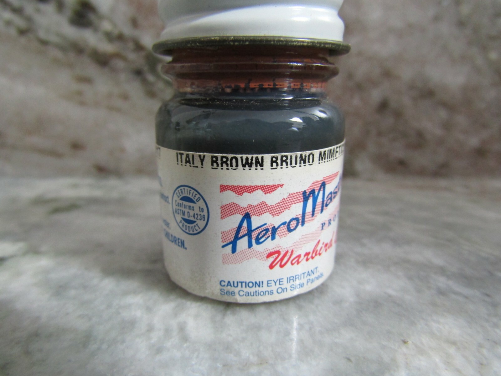 AEROMASTER - WARBIRD COLORS - .5 oz ACRYLIC PAINT - ITALY BROWN BRUNO ...