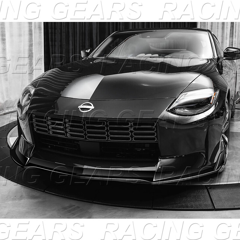 PAINTED BLACK FRONT LOWER BUMPER LIP SPOILER SPLITTER FOR 23-25 NISSAN ...