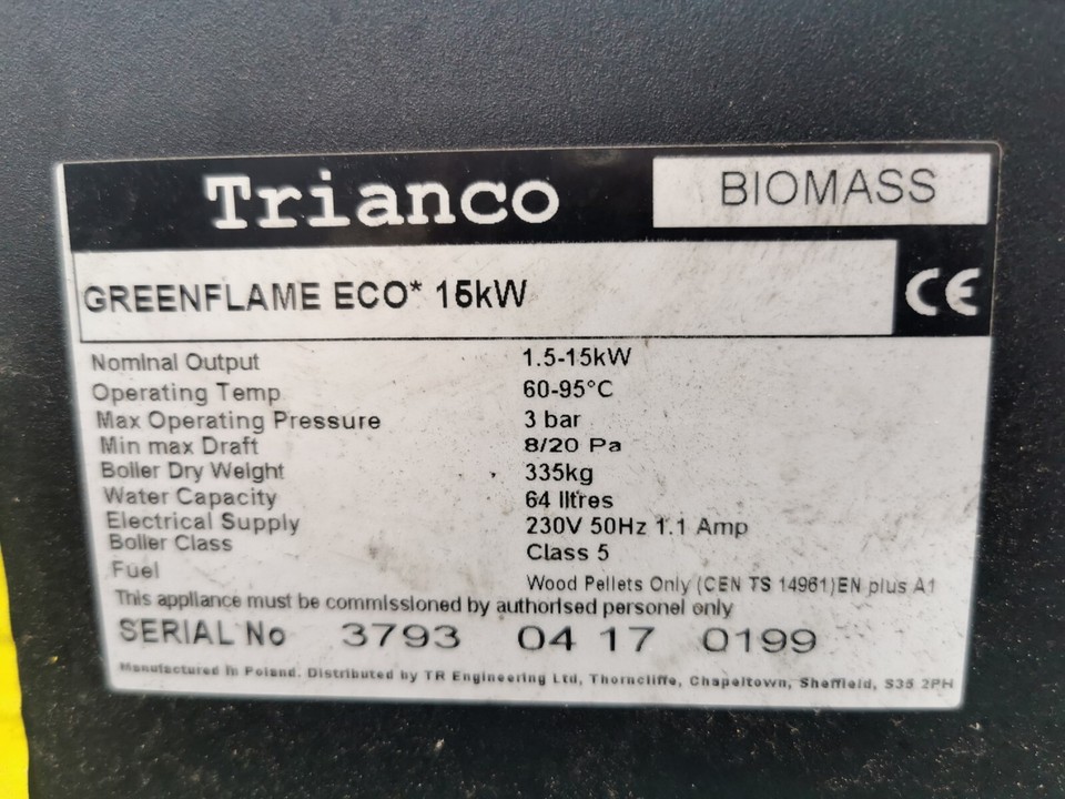 Trianco Greenflame ECO Biomass Boiler | eBay UK