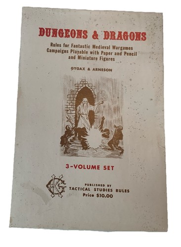 Dungeons and Dragons Original White Box Set + Greyhawk Supplement Rare ...