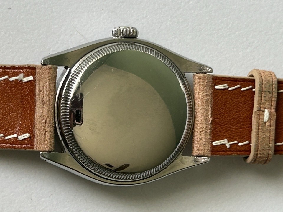 1952 Vintage ROLEX BUBBLEBACK 6103 Honeycomb Waffle dial Rare 2piece ...