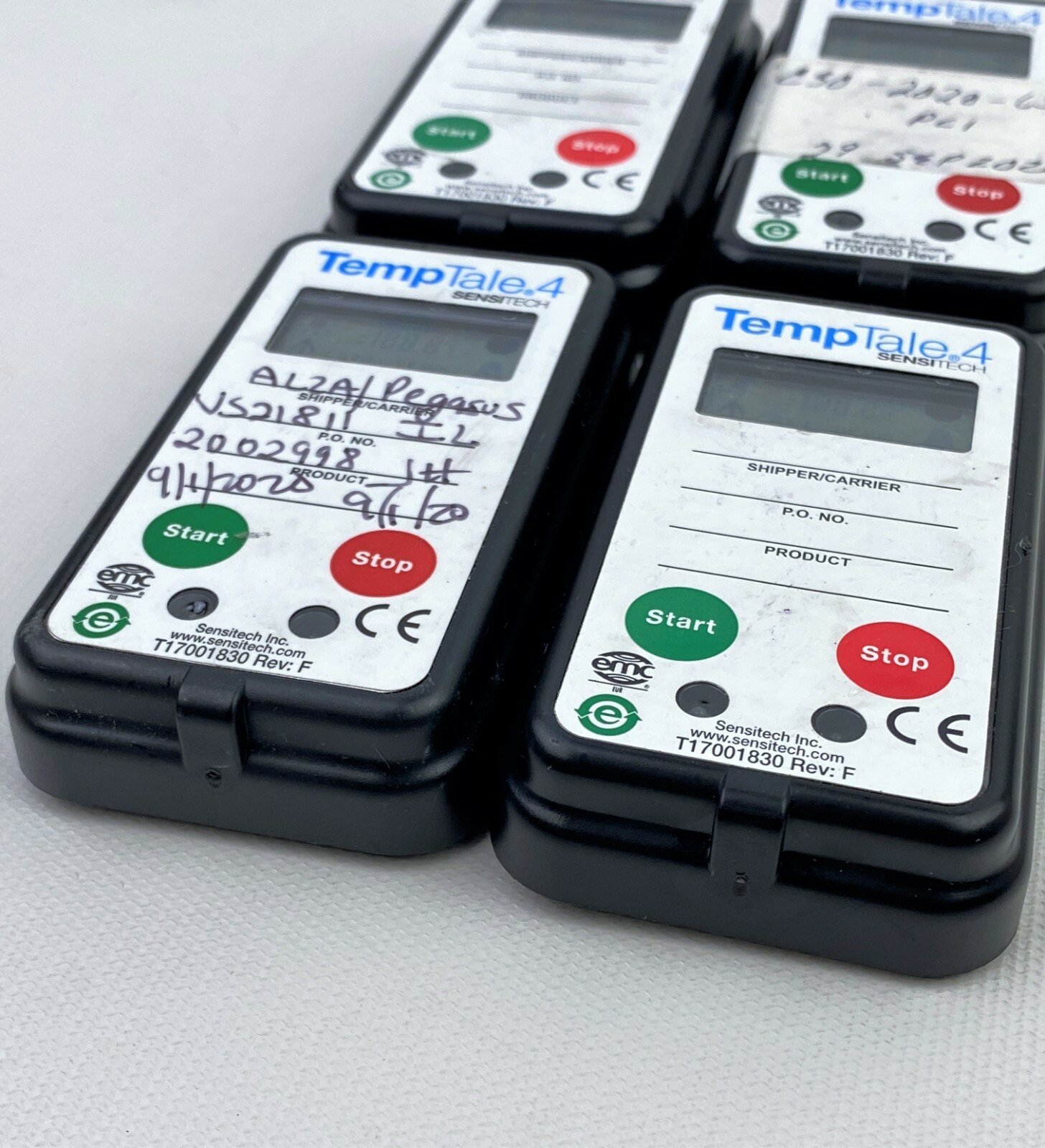 Lot of 4 Sensitech TempTale 4 Monitor Temperature Recorders | eBay
