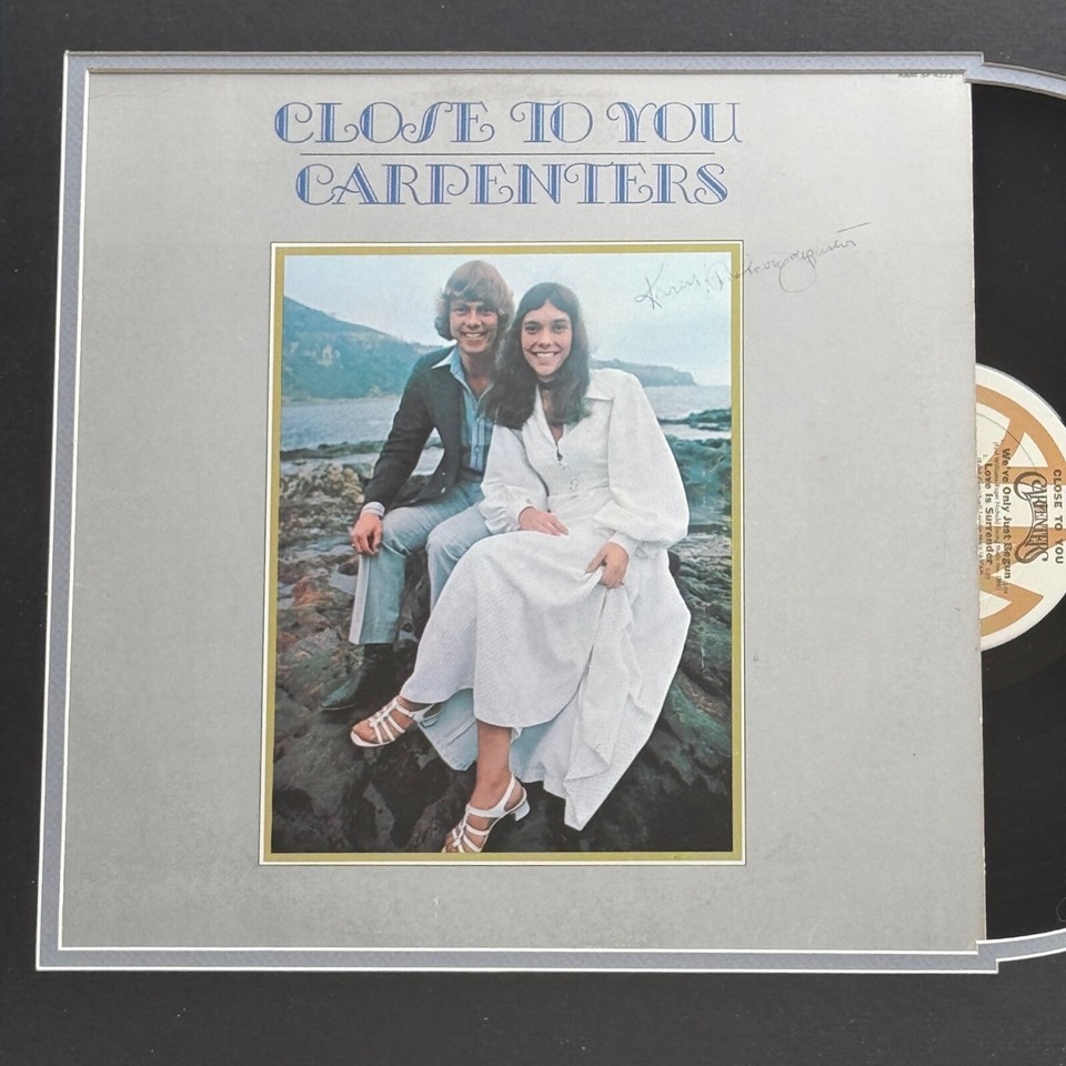 CARPENTERS * JSA * KAREN & RICHARD AUTOGRAPH "CLOSE TO YOU" ALBUM ...