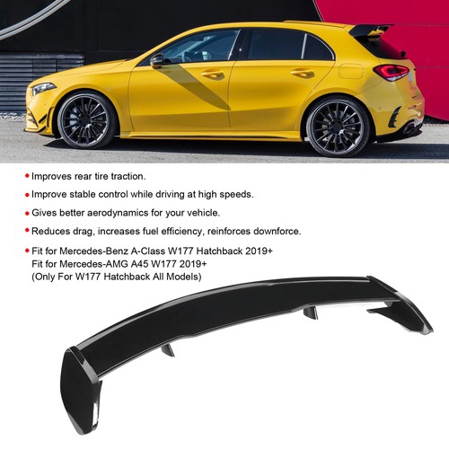 Upgrade For A45 Glossy Black Rear Roof Spoiler For A‑Class W177 A45 AMG ...