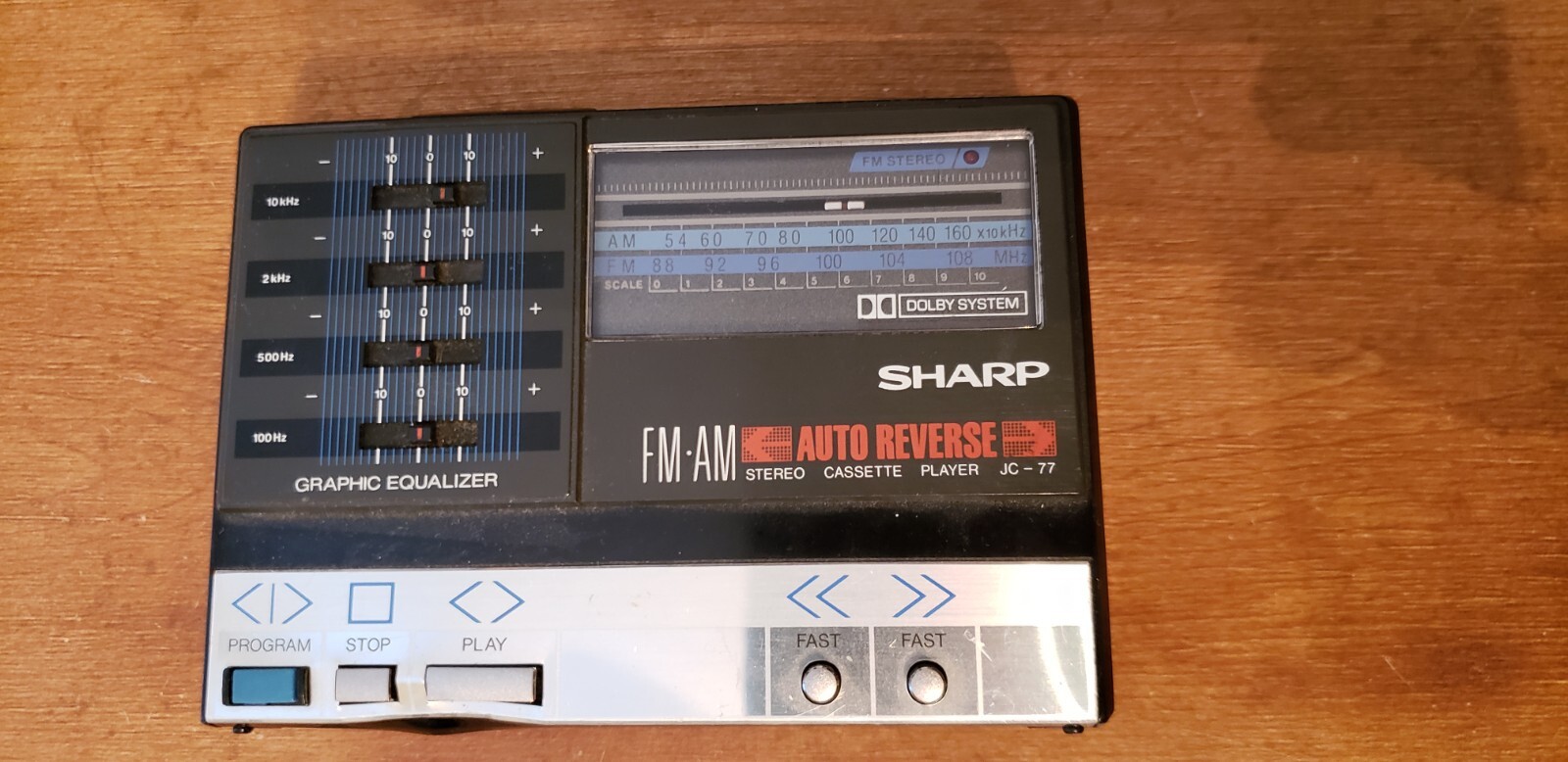 Sharp Stereo Cassette Player JC-77 Walkman Vintage / Rare Good ...