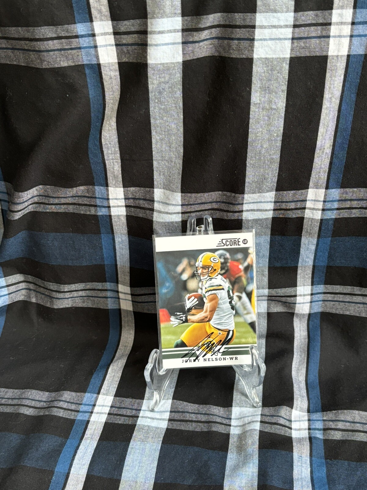 Authentic Auto Football Card By Jordy Nelson Of The Green Bay Packers ...