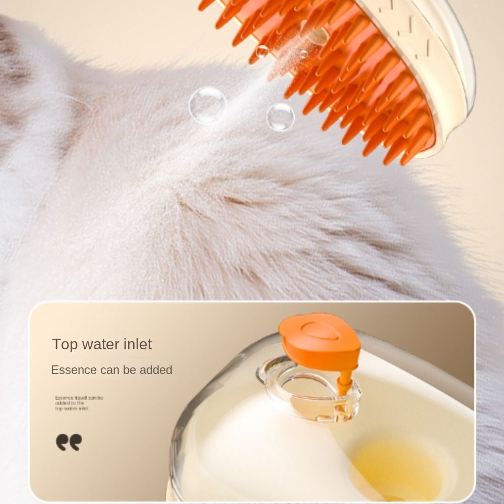 Anti Flying Hair Cat Steam Brush Electric Pet Spray Massage Brush Pet ...