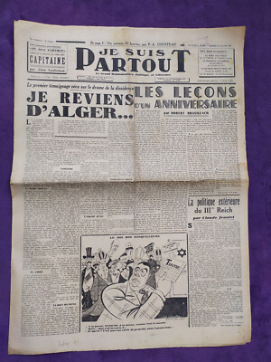 Politique : Journal " Je suis partout " de Brasillach - janvier 1943 | eBay