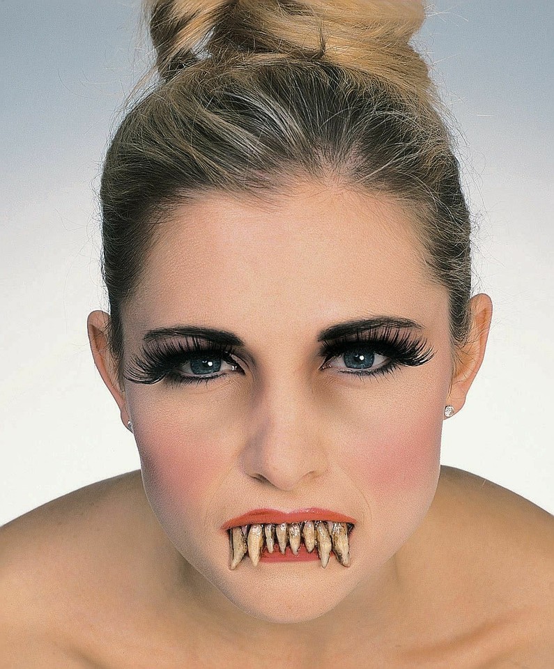 Crazy Scary Monster Vampire Braces Fake Monster Halloween Teeth | eBay