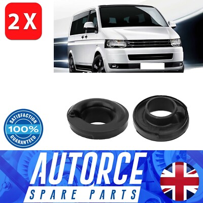 2X Rear Lower Spring Rubber Suspension Cups For VW Transporter T5 T6 ...