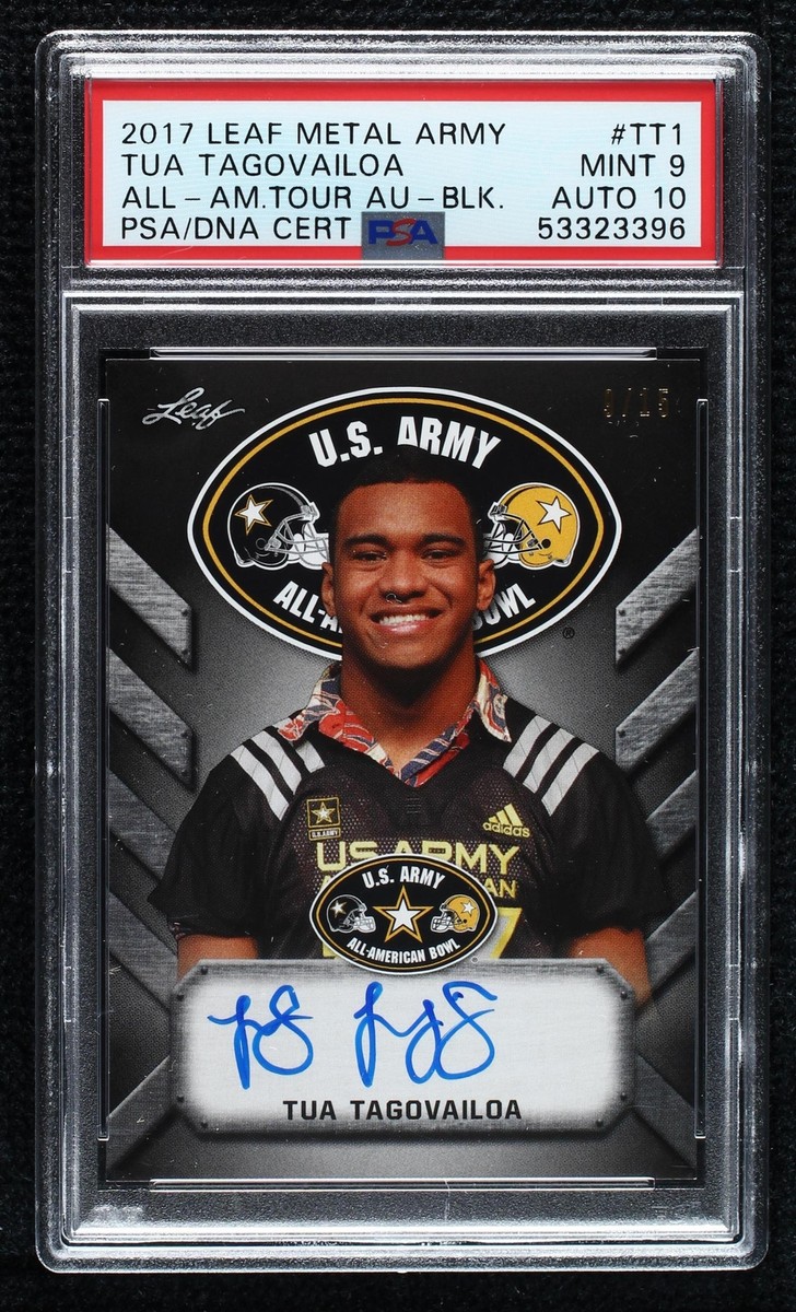 2017 Leaf Metal U.S. Army All-American Bowl Tua Tagovailoa #ATA-TT1 for ...