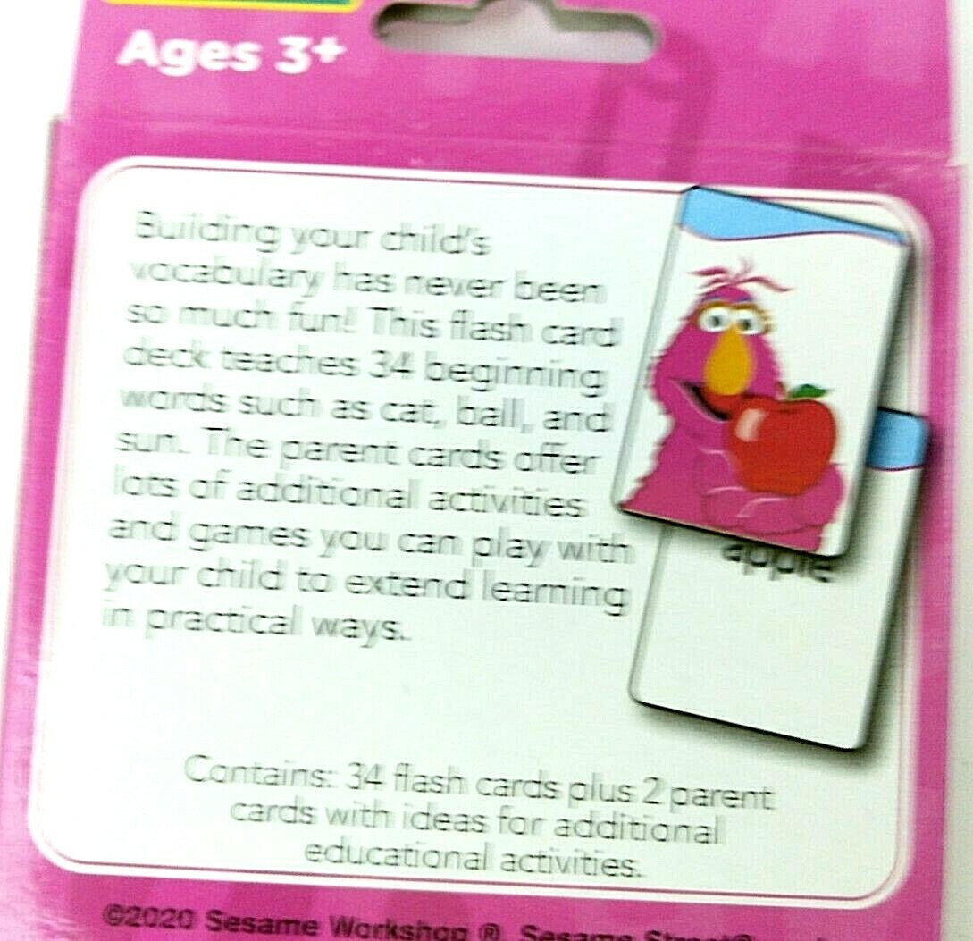 3 Pack Mixed Set Sesame Street Learning Game Flash Cards 88908200012 | eBay